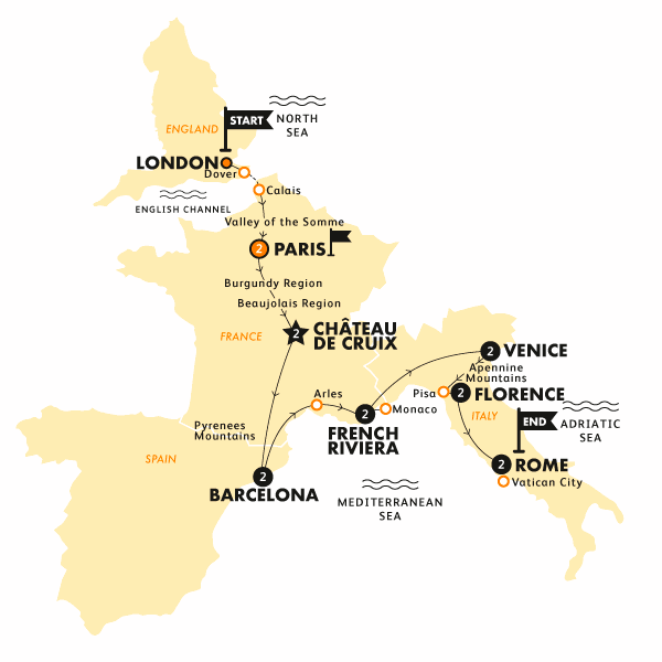 London to Rome Trip | Contiki