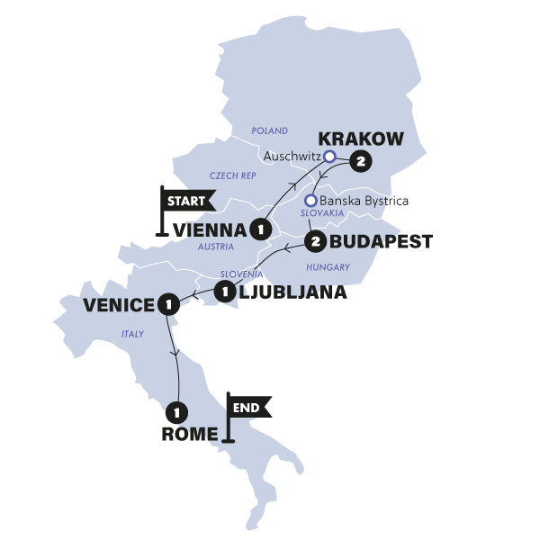 Vienna to Rome Trail Trip | Contiki SG