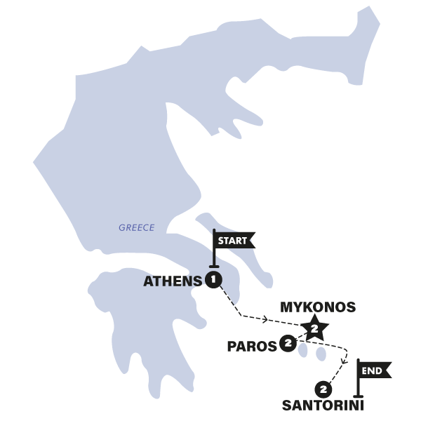 Athens to Santorini Island Hopping Tour | Contiki US