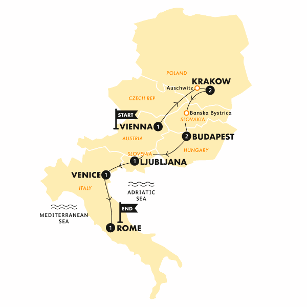 Vienna to Rome Trail Trip | Contiki